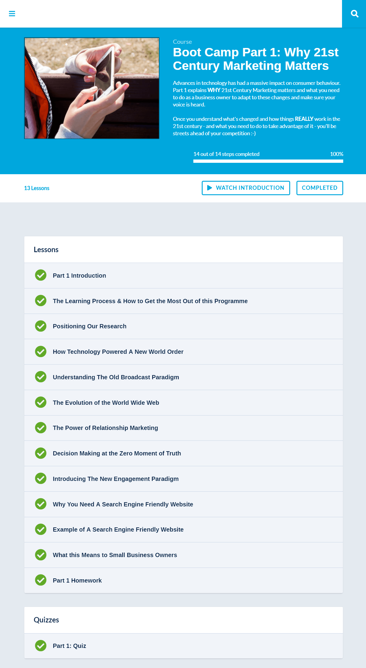 Boot Camp Programme - 21st Century Marketing